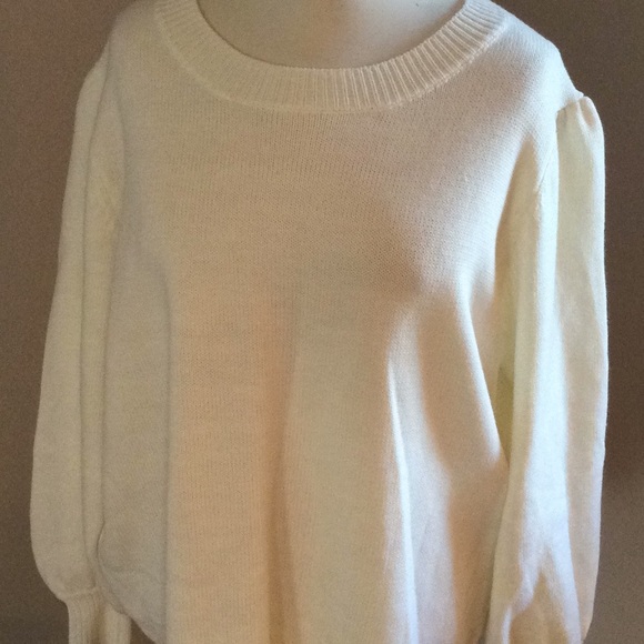Sweaters | Womens Xxxl Cream Color Sweater 10 Acrylic | Poshmark